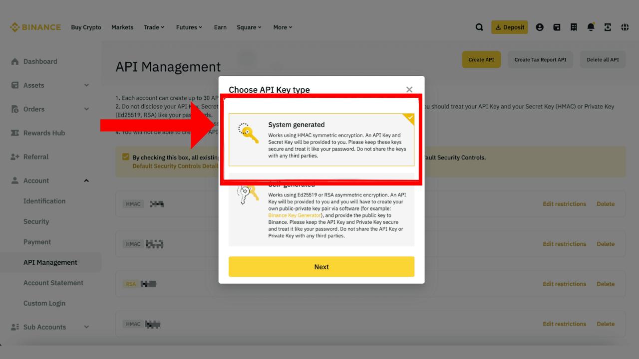 Connect Binance Exchange - Botsfolio
